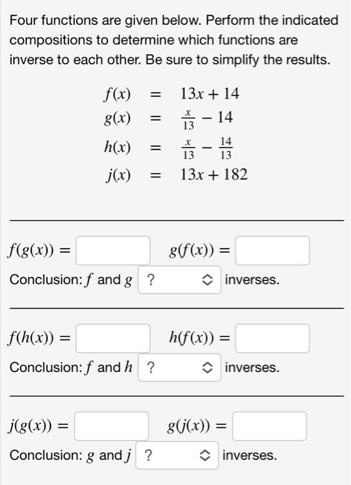 Solved (1 point) Let f(x)=2x3,g(x)=4x2+4, and h(x)=3x1. Then | Chegg.com