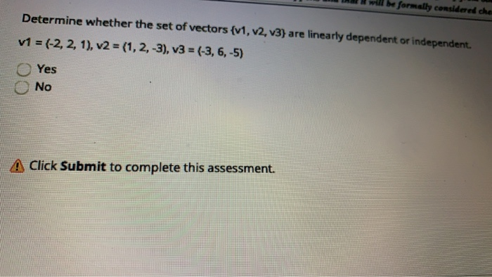 Solved be formally considered che Determine whether the set | Chegg.com