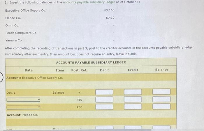 Solved Purchases, Accounts Payable Subsidiary Account, and | Chegg.com