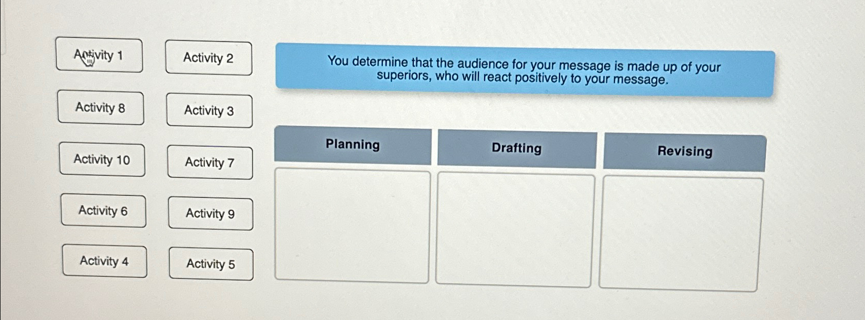 Solved You determine that the audience for your message is | Chegg.com