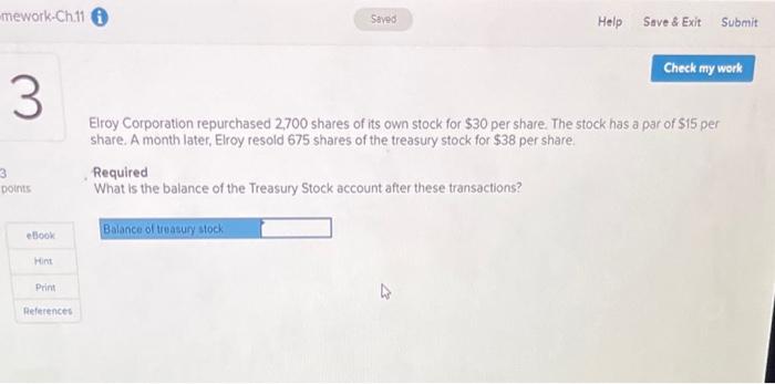 Solved mework-Ch.116 Sayed Help Save & Exit Submit Check my | Chegg.com