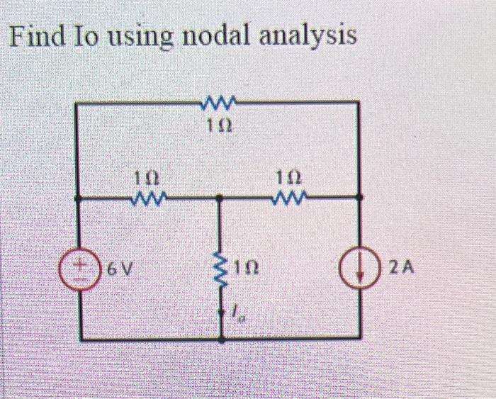 Solved Find Io using nodal analysis Find Io using loop | Chegg.com Solved Find Io using nodal analysis Find Io using loop | Chegg.com