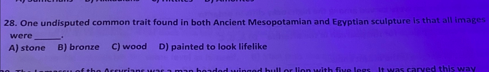 Solved One undisputed common trait found in both Ancient | Chegg.com