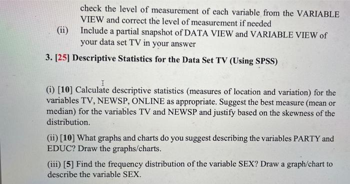 include snapshots of data view and variable view | Chegg.com