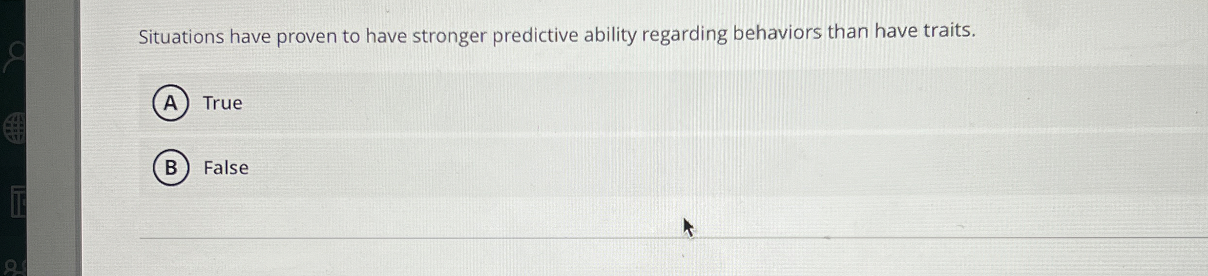 Solved Situations have proven to have stronger predictive | Chegg.com