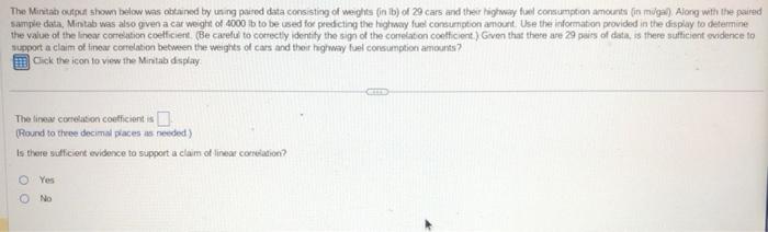 Solved Minitab output The regression equation is Highway | Chegg.com