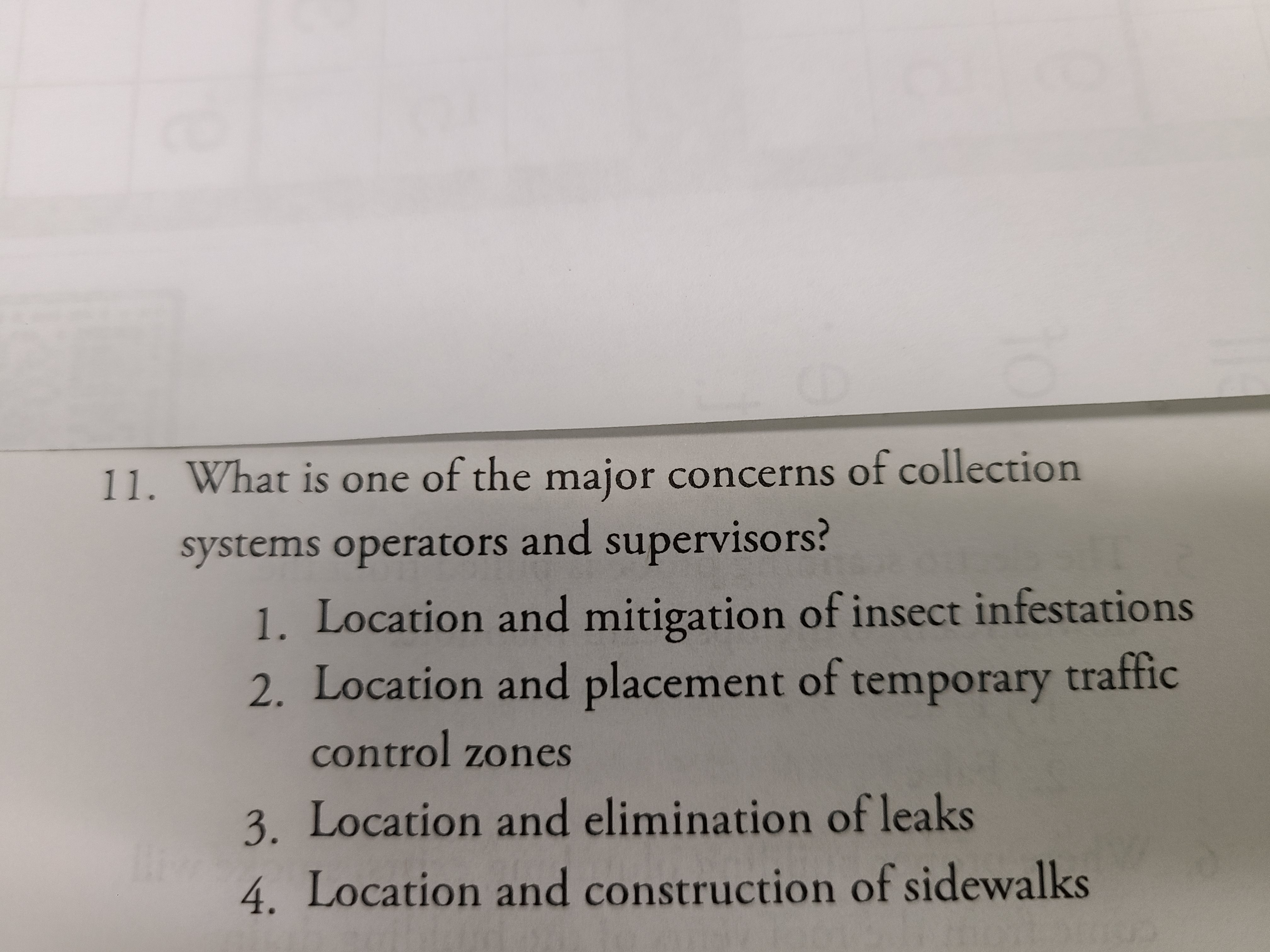 Solved 11. ﻿What is one of the major concerns of collection | Chegg.com
