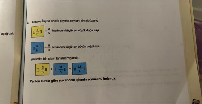 Solved 2. Arda ve llayda a ve b sayma sayilan olmak ūzere; | Chegg.com