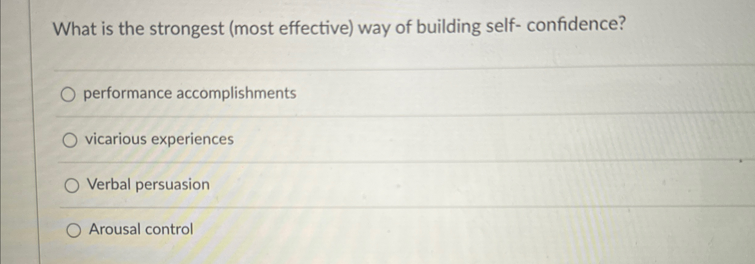 Solved What is the strongest (most effective) ﻿way of | Chegg.com