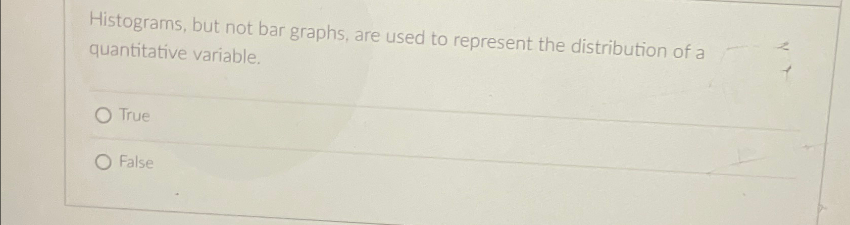 Solved Histograms, but not bar graphs, are used to represent | Chegg.com