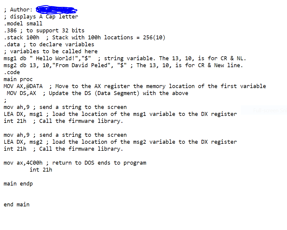 Solved The Following Program Declares A String Variable And 0349