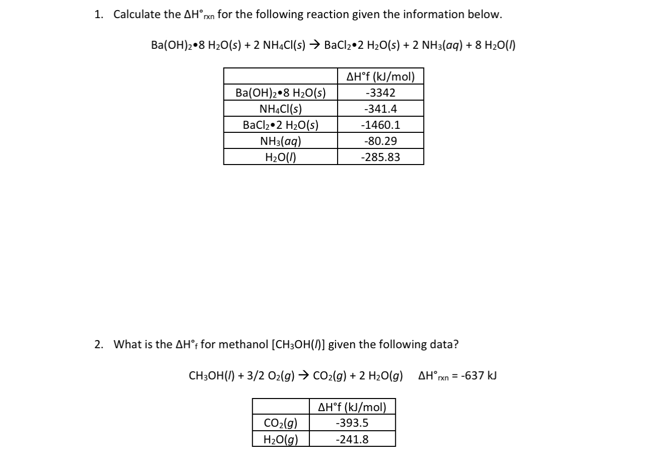 Solved Calculate the ΔH°?rxn ﻿for the following reaction | Chegg.com