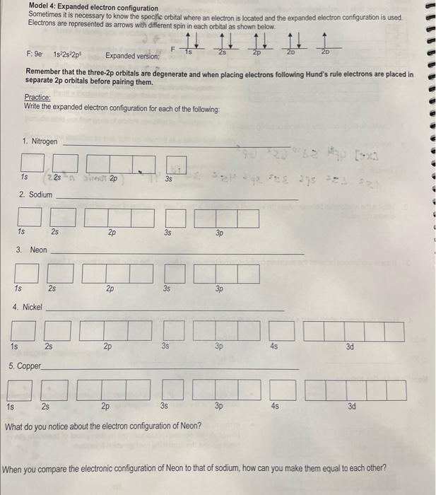 Solved Electron Configuration Learning Objectives - Leam | Chegg.com