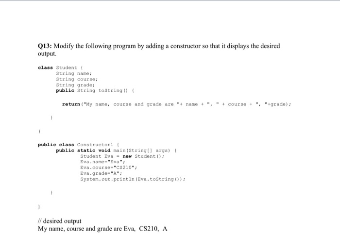 Solved Q12. For the Java class below: public class Textbook | Chegg.com