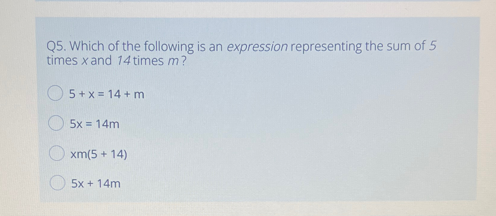 Solved Q5. ﻿Which of the following is an expression | Chegg.com