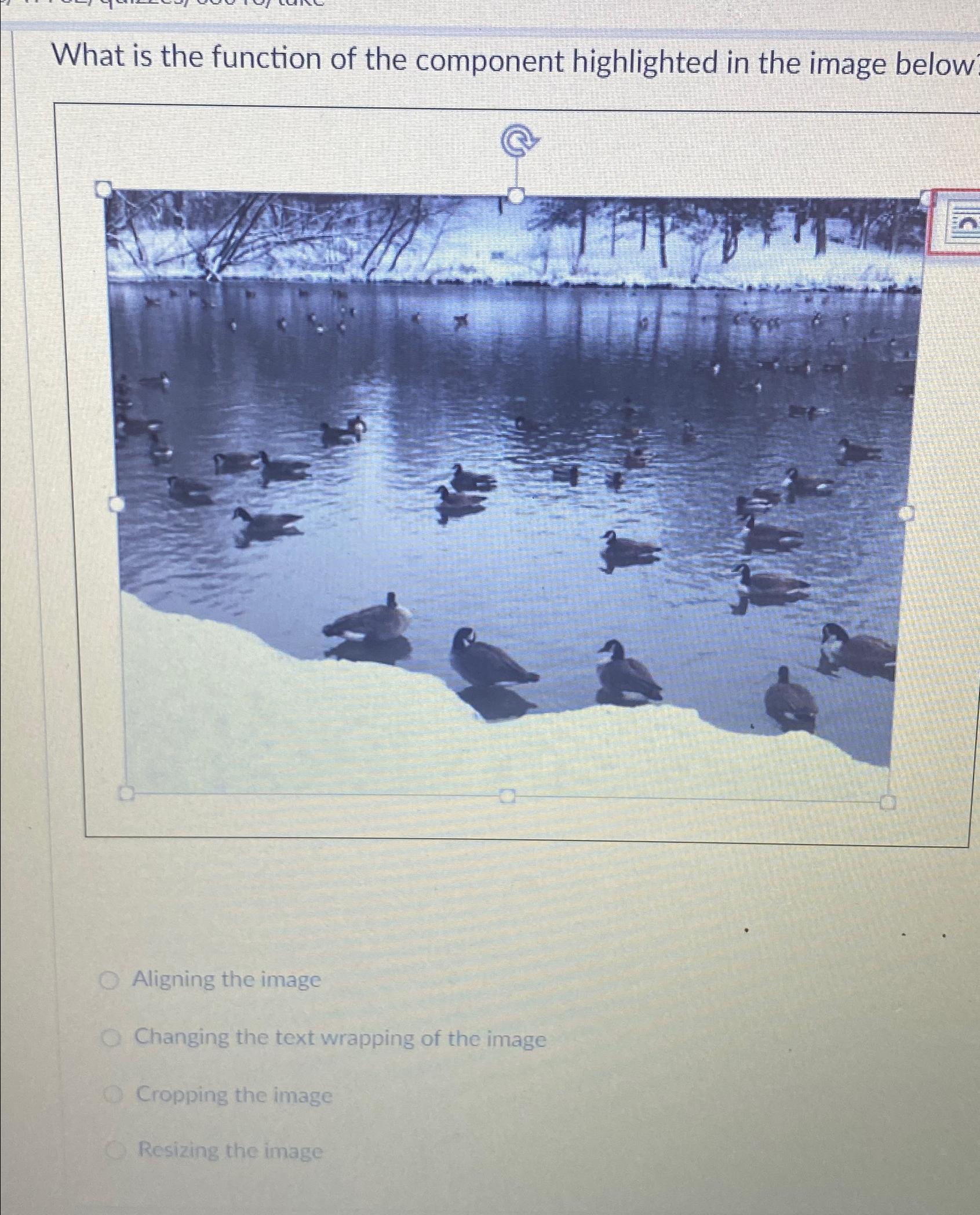Solved What is the function of the component highlighted in | Chegg.com