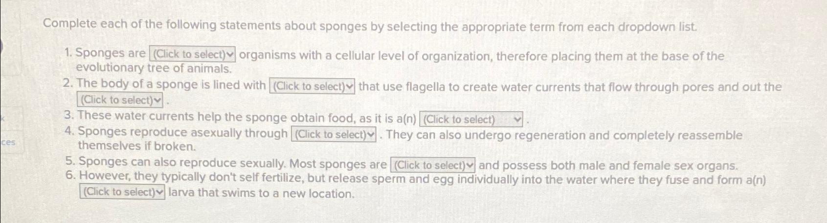 Solved Complete each of the following statements about | Chegg.com
