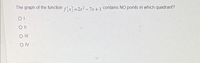 Solved The graph of the function f (x ) =2x2 - 7x + 1 | Chegg.com