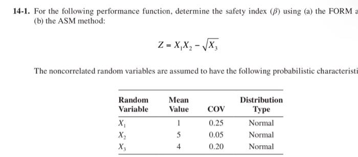 Solved 14-1. For the following performance function, | Chegg.com