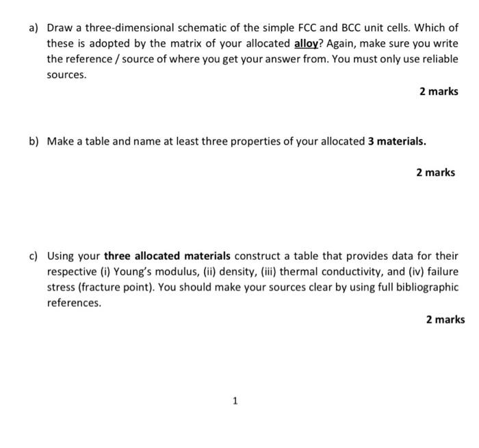 Solved a) Draw a three-dimensional schematic of the simple | Chegg.com