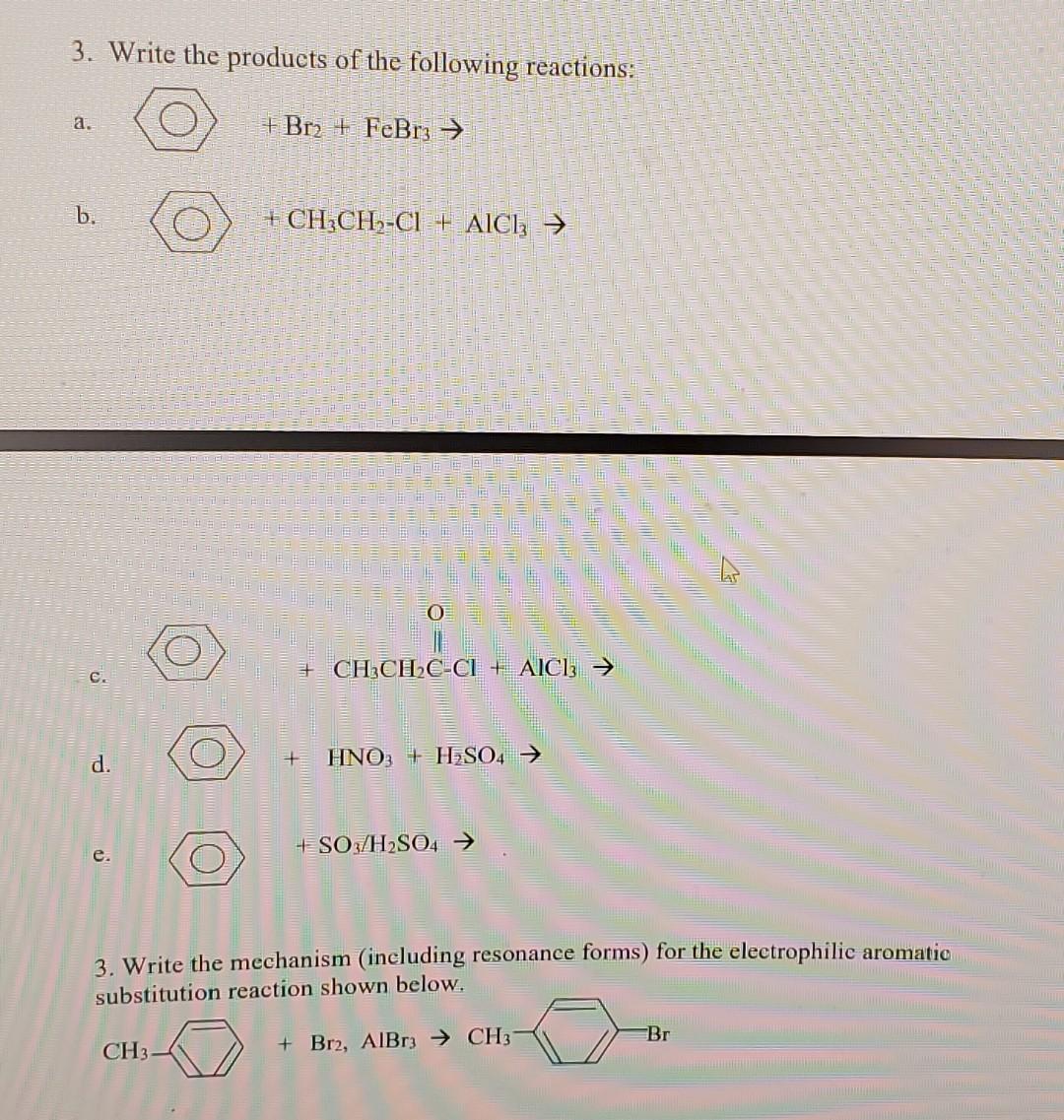 Solved 1. Write the mechanism (including resonance forms) | Chegg.com