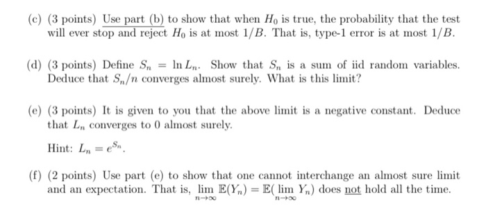 3. The sequential probability ratio test (SPRT) is a | Chegg.com