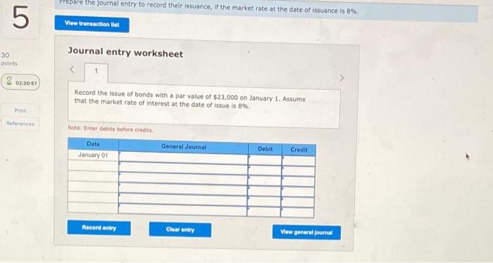 Solved Problem 14-8AA (Algo) Computing bond price and | Chegg.com