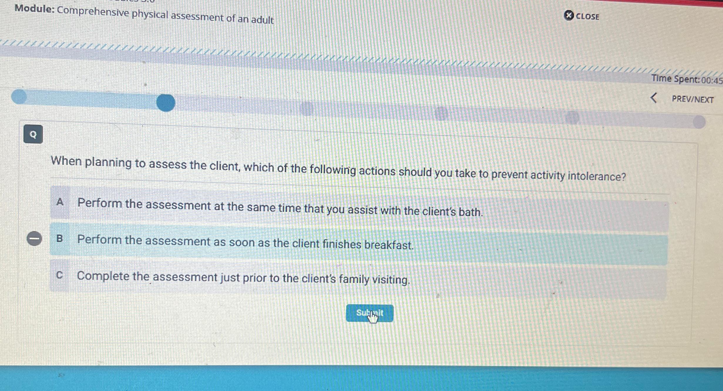 Solved Module: Comprehensive physical assessment of an | Chegg.com