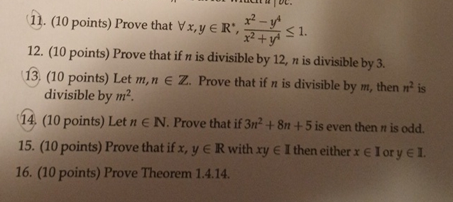 Solved (10 ﻿points) ﻿Prove that AAx,yinR**,x2-y4x2+y4≤1.(10 | Chegg.com