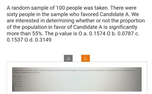 Solved A random sample of 100 people was taken. There were | Chegg.com