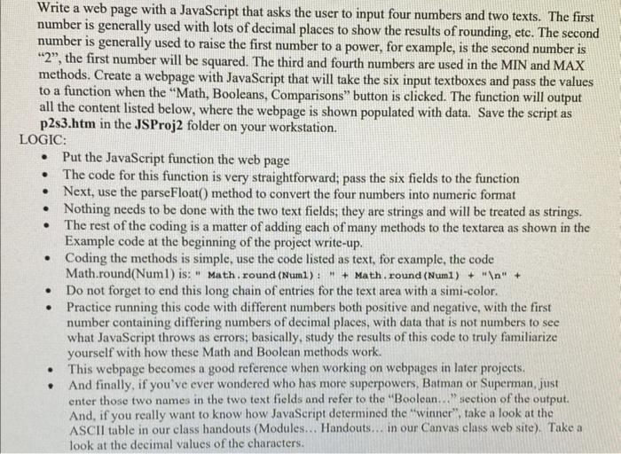 Solved Write a web page with a JavaScript that asks the user | Chegg.com