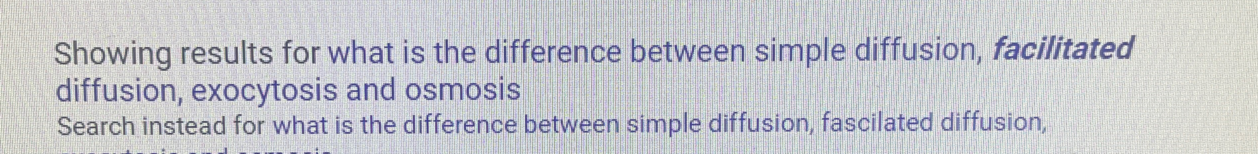 Solved what is the difference between simple diffusion, | Chegg.com