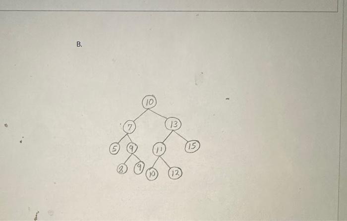 Solved When adding to a binary tree, match the correct | Chegg.com