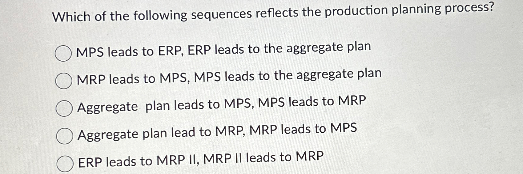 Solved Which of the following sequences reflects the | Chegg.com