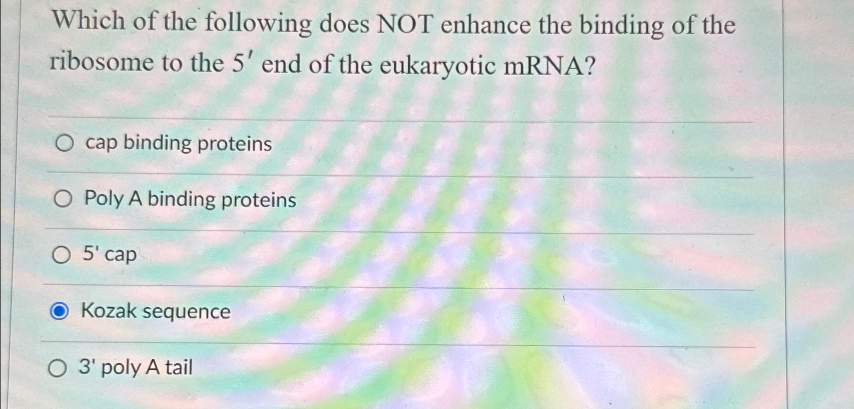 Solved Which of the following does NOT enhance the binding | Chegg.com