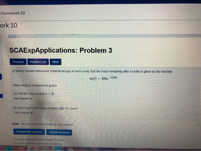 Solved Homework 10 ork 10 SCAExpApplications: Problem 3 | Chegg.com