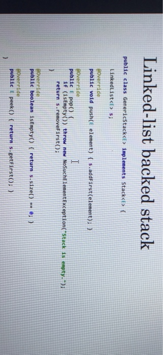 Solved Suppose you have a generic stack class already given | Chegg.com