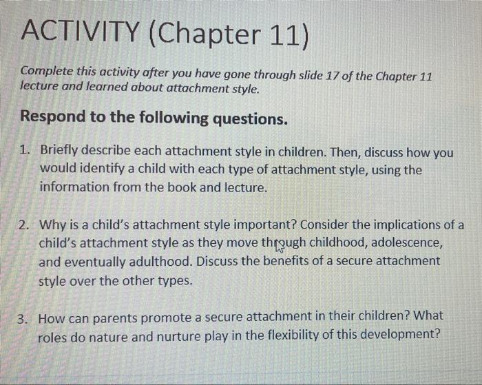Solved ACTIVITY (Chapter 11) Complete this activity after | Chegg.com