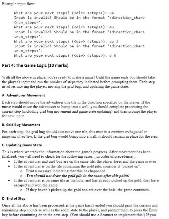 Solved Part 1: Game Initialization [ 4 points] Before | Chegg.com