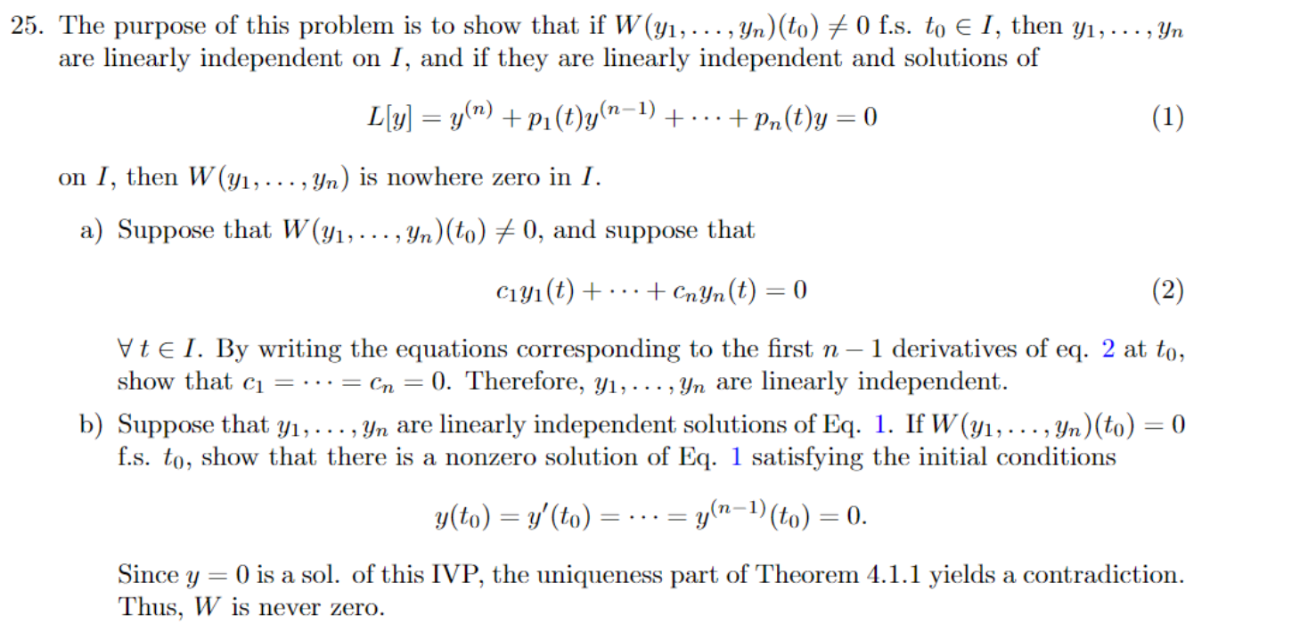 Solved The purpose of this problem is to show that if | Chegg.com