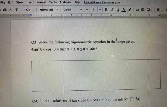Solved File Edit View Insert Format Tools Add-ons Help Last | Chegg.com