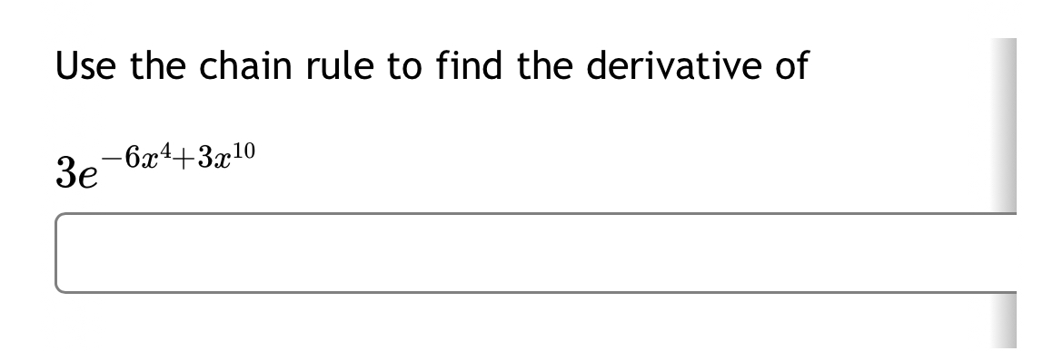 Solved Use the chain rule to find the derivative | Chegg.com