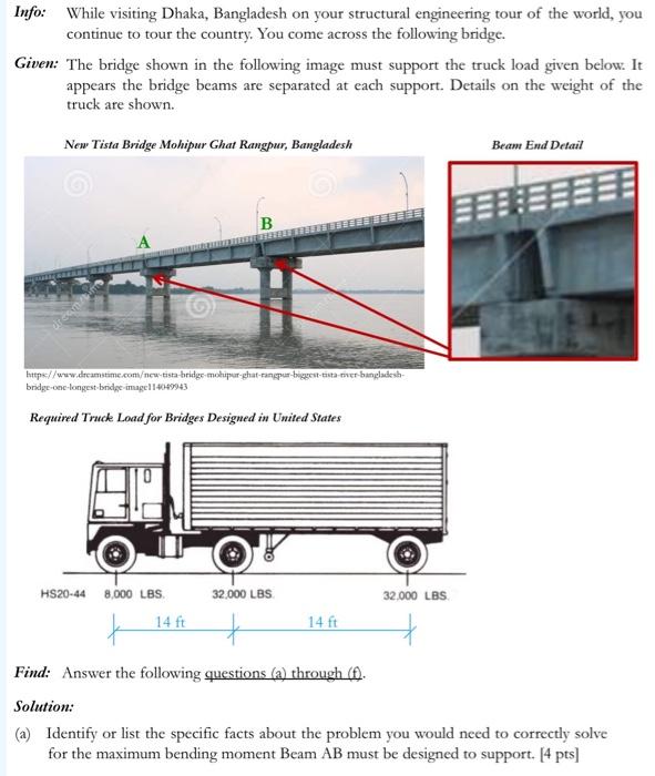 Solved Info: While visiting Dhaka, Bangladesh on your | Chegg.com