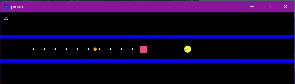 Solved PacMan must move left to right across the screen. | Chegg.com
