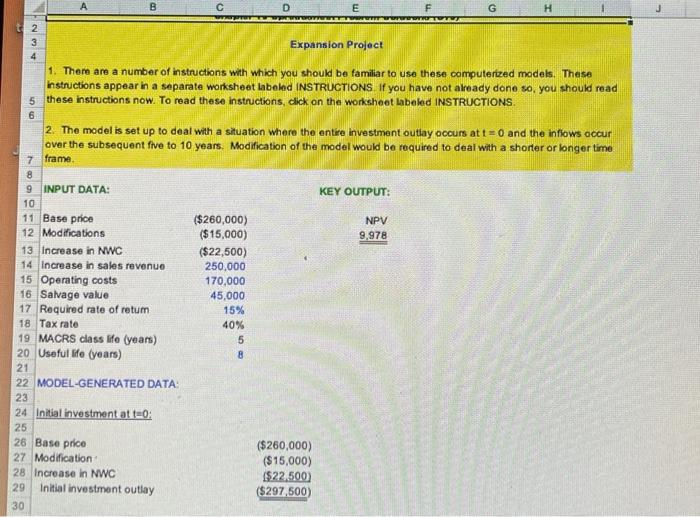 Solved Use the model in Spreadsheet C10 to solve this | Chegg.com
