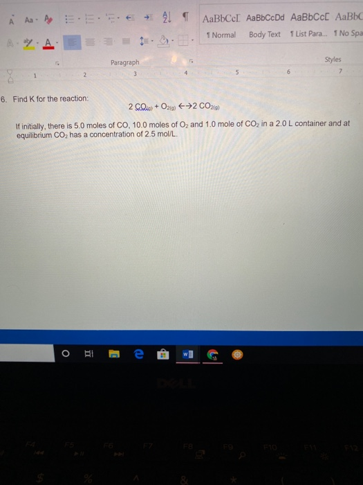 Solved À A A 21 [ AaBbcc AaBbCcDd AaBbcc AaBbc 1 Normal Body | Chegg.com