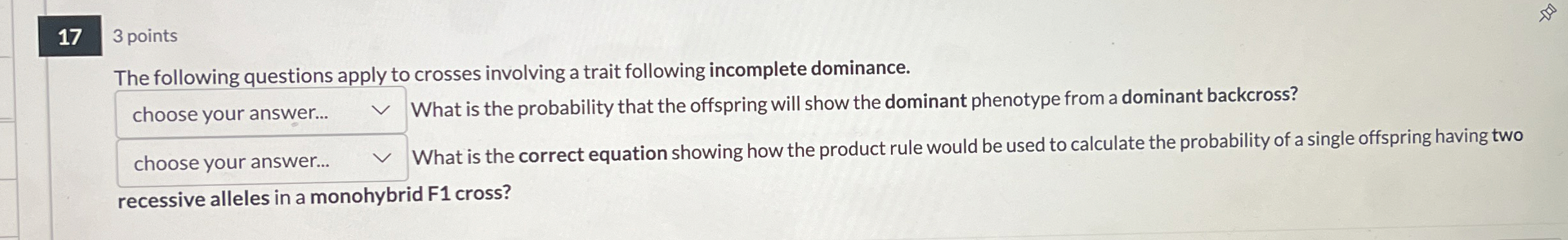 Solved 163 ﻿pointsMatch each of Mendel's laws to the | Chegg.com
