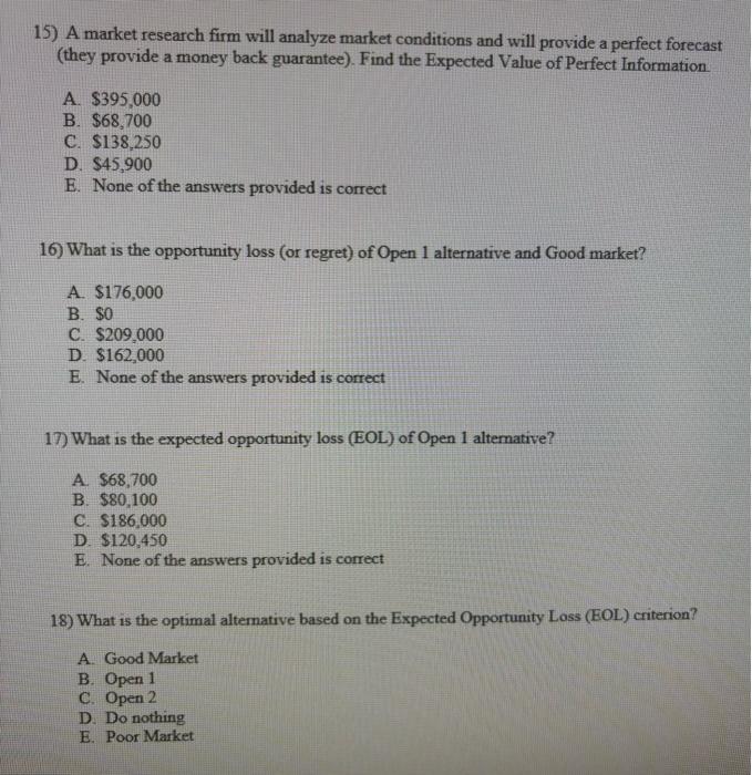 Solved Block 3: Decision Analysis 2 Instruction: Use the | Chegg.com