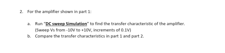 1. For Negative gain amplifier shown below | Chegg.com