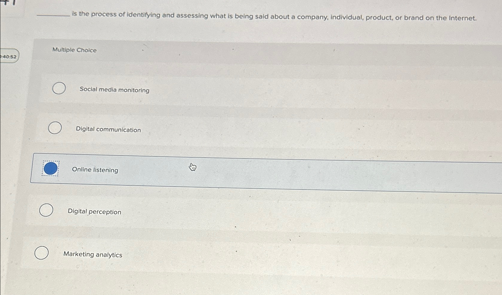 Solved is the process of identifying and assessing what is | Chegg.com